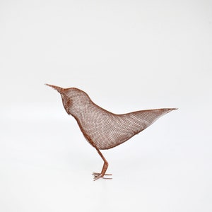 Set of 2 Small Metal Bird Sculptures, Metal Bird Figurines ...