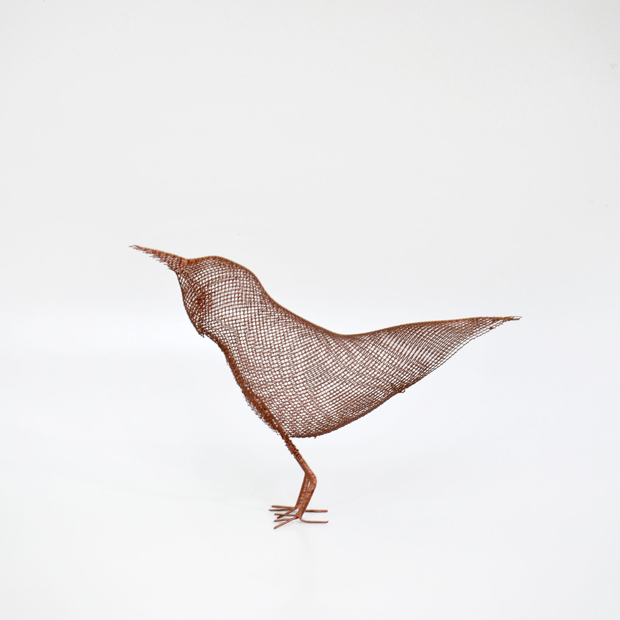 Set of 2 Small Metal Bird Sculptures, Metal Bird Figurines ...