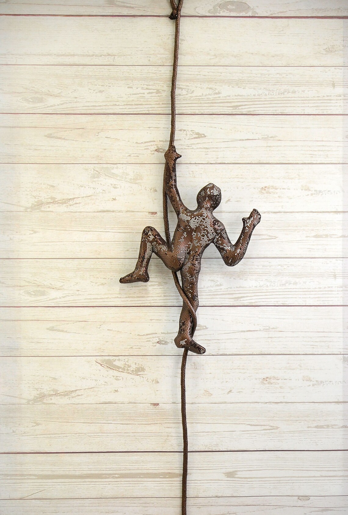 Rock Climber Climbing Figure on the Rope Metal Art Sports - Etsy