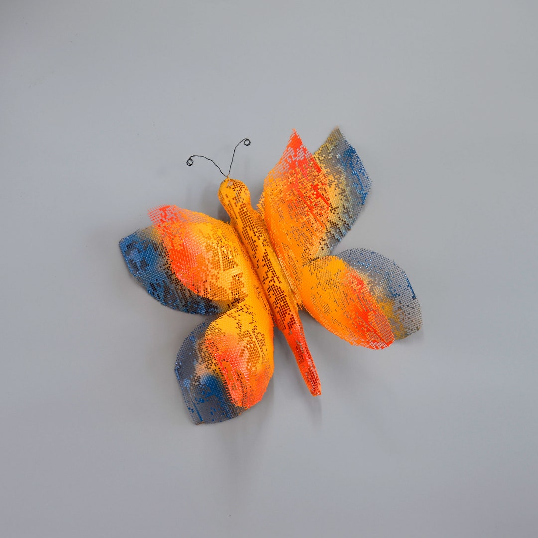 Metal Wall Art Butterfly, Flying Butterfly, Home Decor, Contemporary ...