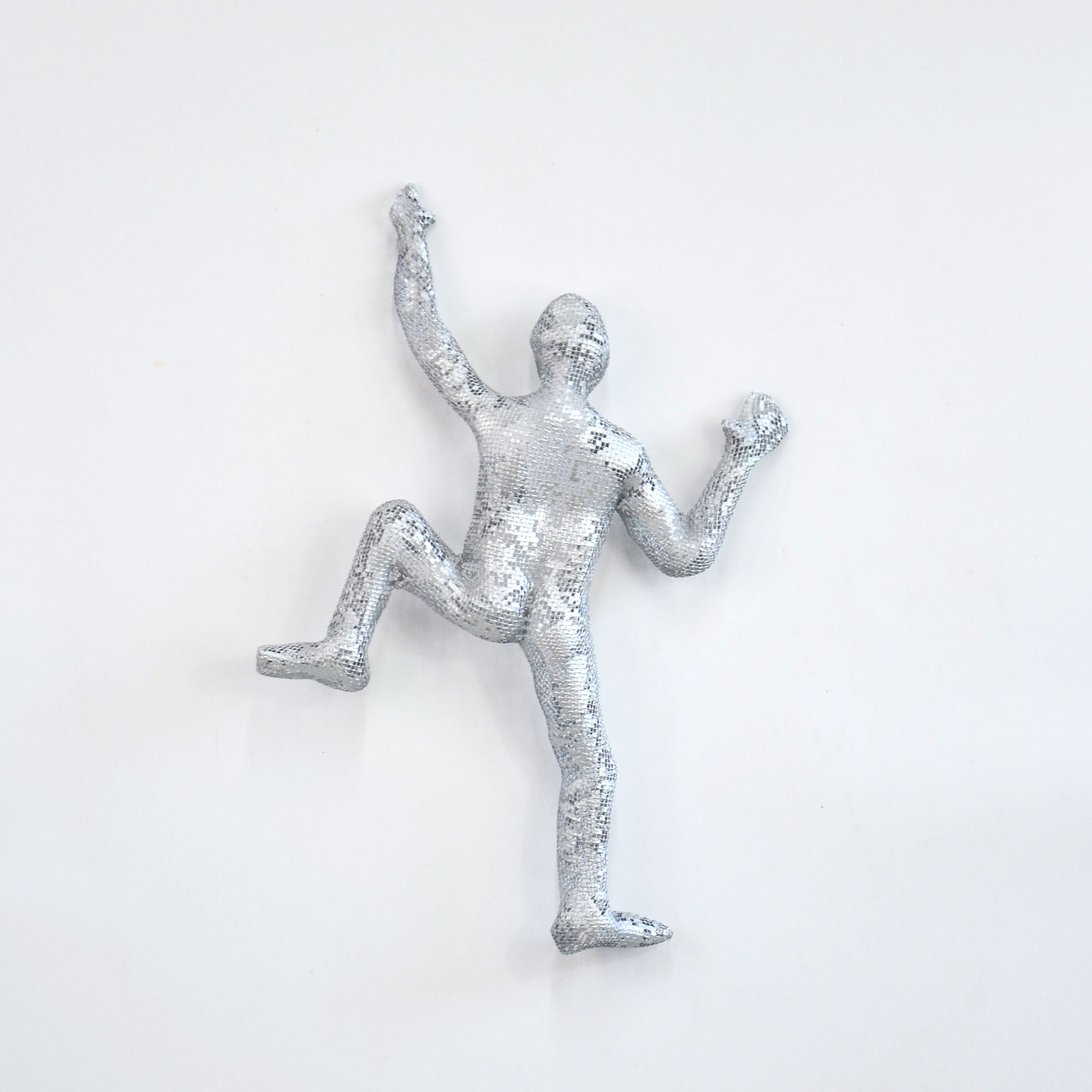 Climbing man sculpture wire mesh sculpture Hanging | Etsy