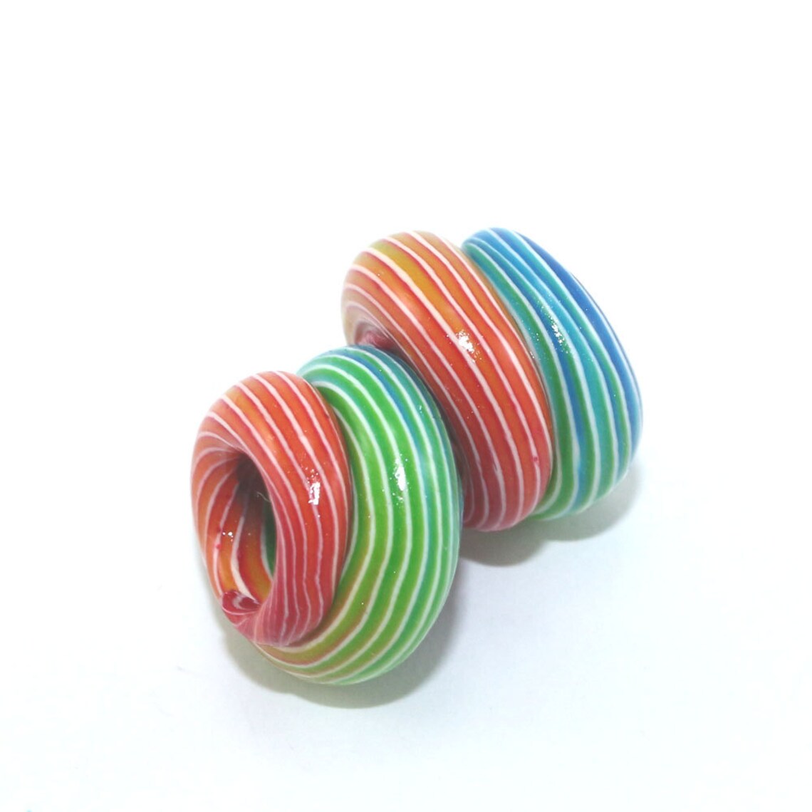 Colorful round candy beads unique artisan jewelry as | Etsy