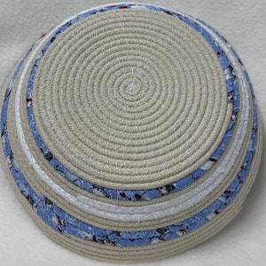 Snowflake Rope Bowl, Christmas Rope Bowl, Holiday Decoration, Fabric ...