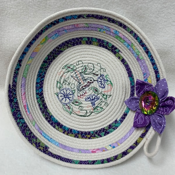 Embroidered Rope Baskets - Etsy