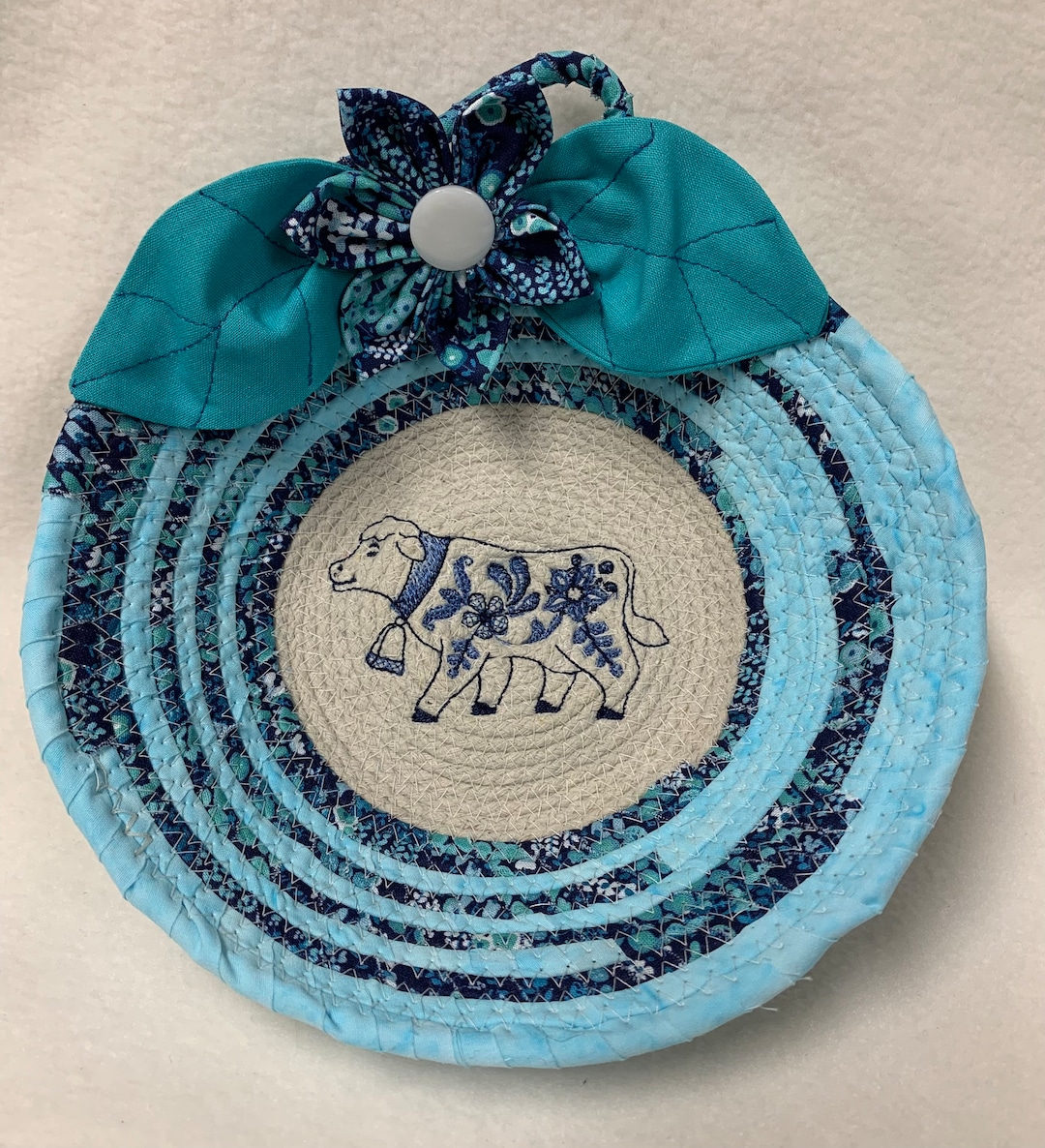 Cow Rope Bowl, Country Rope Basket, Clothesline Rope Basket ...