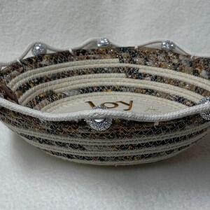 Joy to the World Rope Bowl: Christmas Holiday Decoration - Etsy