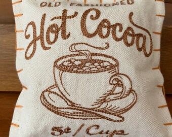 Hot Cocoa Pillow | Etsy
