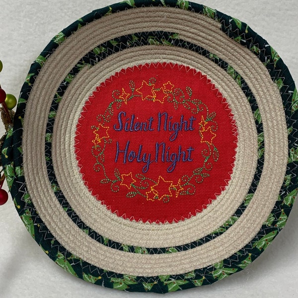 Fabric Wrapped Rope Baskets - Etsy