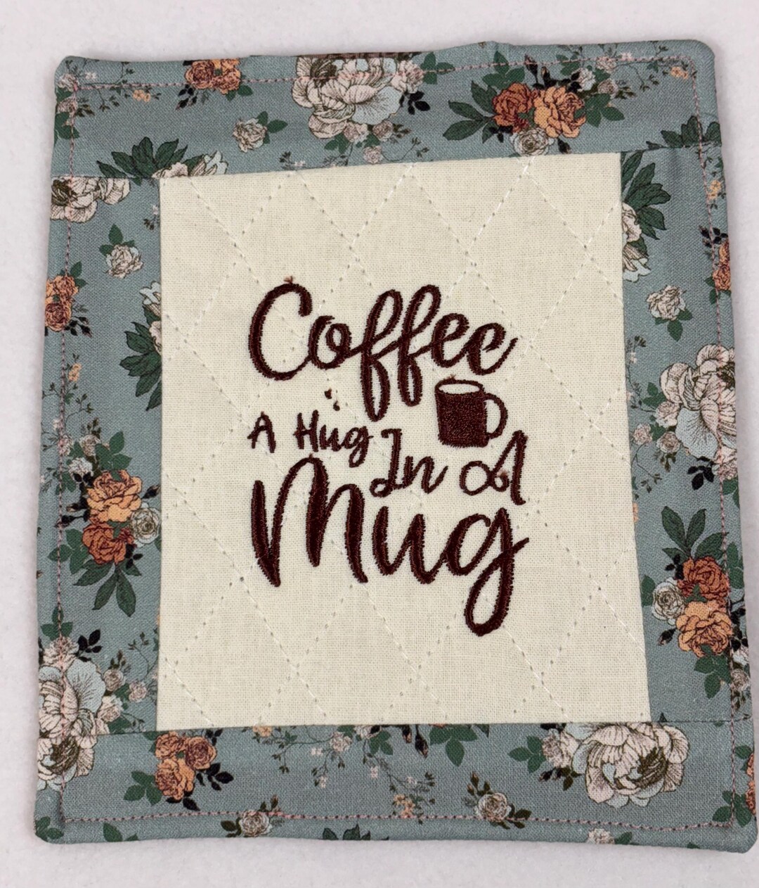 Coffee Mug Rug, Desk Mug Rug, Coffee Cup Coaster, Coffee Lover Gift ...