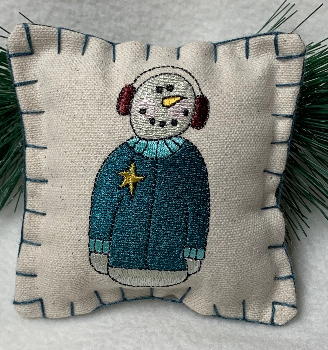 Snowman Winter Pillow, Snowman Bowl Filler, Winter Pillow Tuck, Winter ...