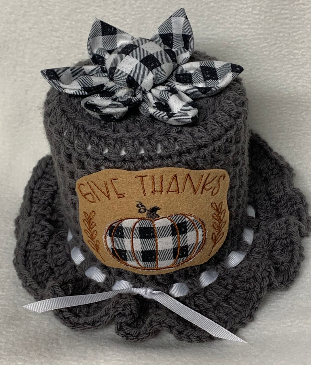 Crocheted Thanksgiving Toilet Roll Cover, Thanksgiving Bathroom ...