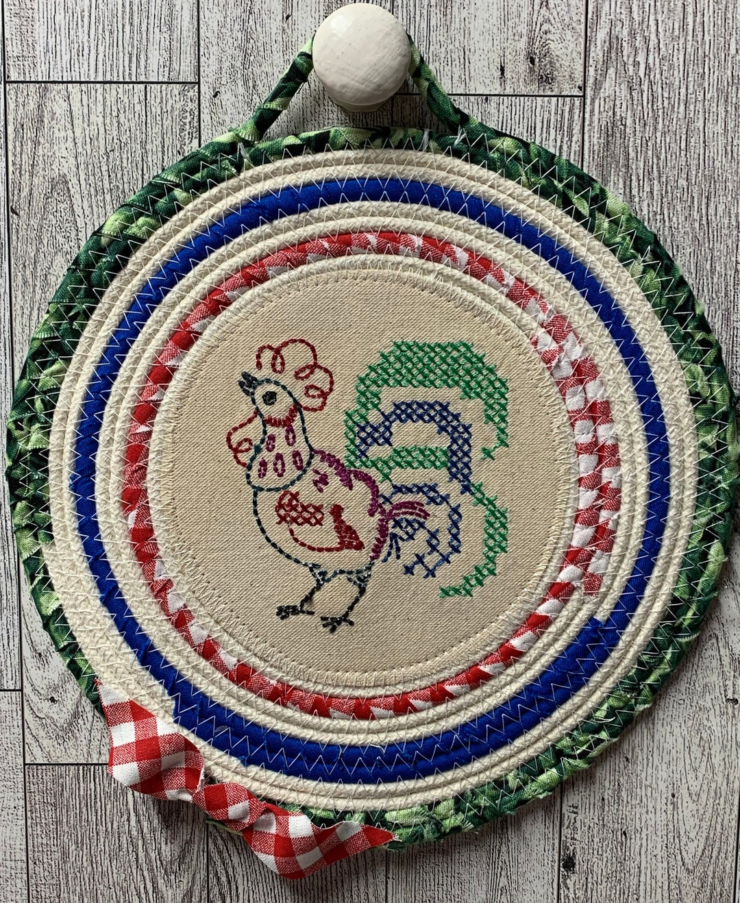 Rope Wall Art, Rooster Wall Decoration, Kitchen Wall Art, Rooster Wall ...