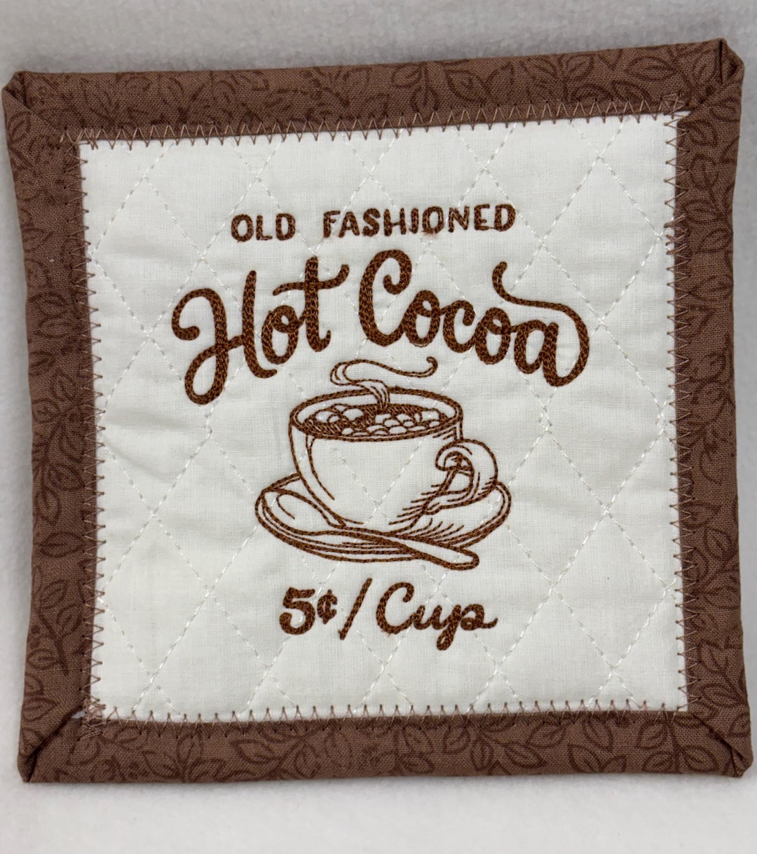 Coffee Mug Rug, Desk Mug Rug, Hot Cocoa Coaster, Coffee Lover Gift Idea ...