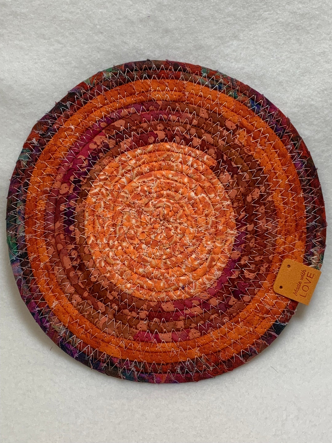 Candle Mat, Round Trivet, Coiled Rope Mat, Houseplant Mat, Table ...