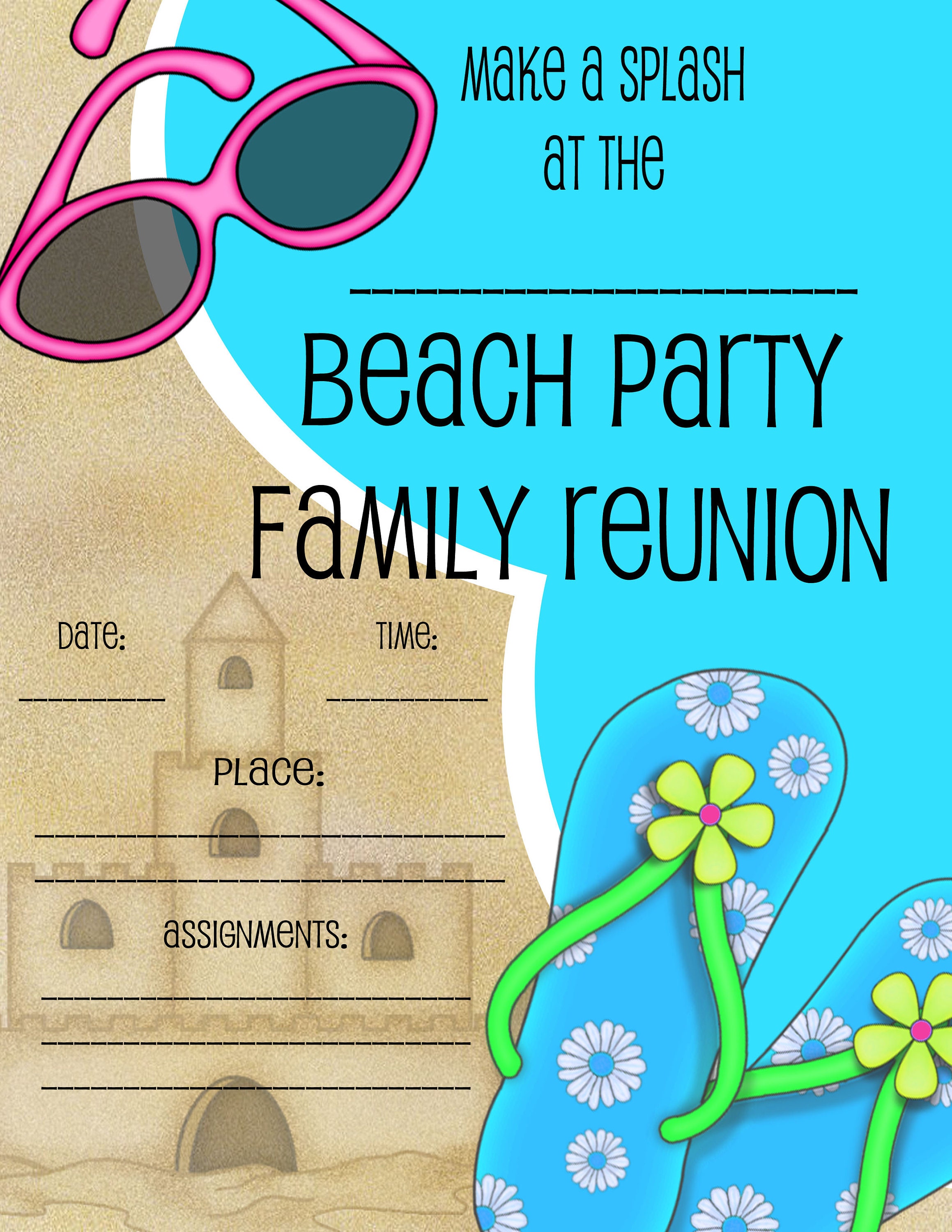 Beach Family Reunion Theme Package - Etsy