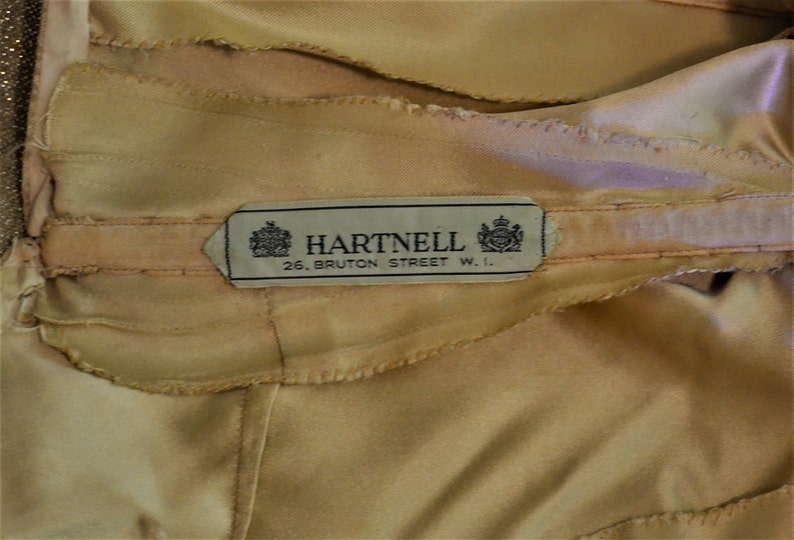 1960s Norman Hartnell Couture Gold Lace Dress | Etsy