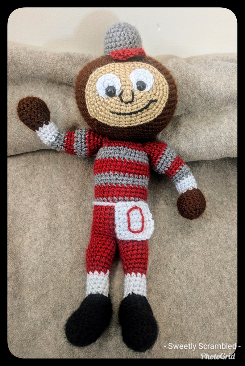Brutus Buckeye Crochet PATTERN PDF ONLY - Etsy