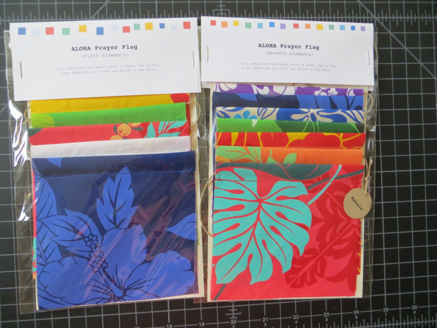 ALOHA Rainbow Prayer Flag Seven,good Vibration, Purification and ...