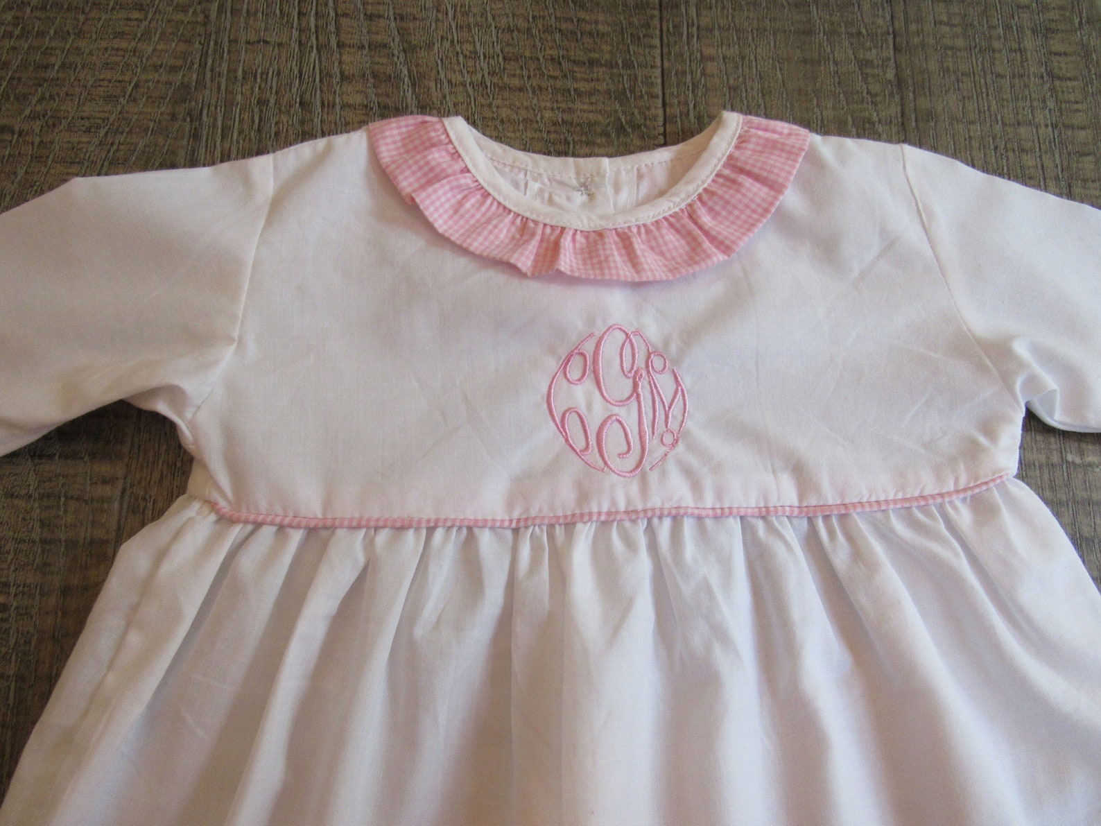 Monogrammed Coming Home Gown With Bloomers Two-piece Set. - Etsy