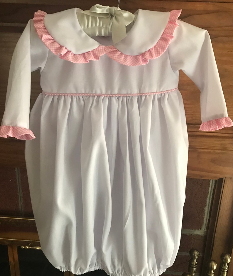 Monogrammed Coming Home Gown With Bloomers Two-piece Set. - Etsy