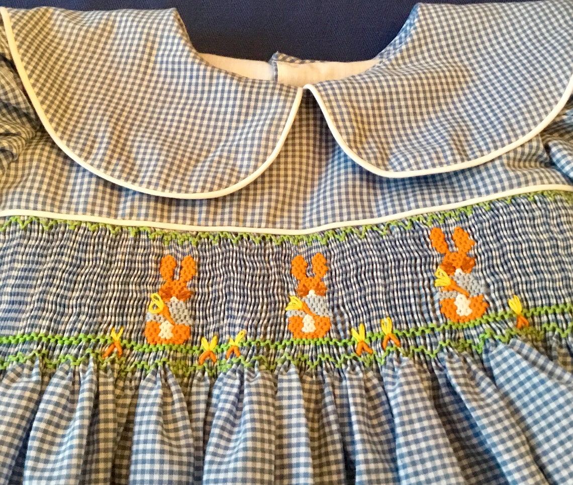 Easter Bunny Rabbits Dress Bunny Rabbits for Easter. Hand | Etsy