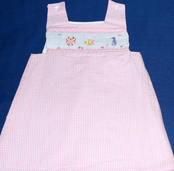 Hand-smocked Sea Life Jumper. | Etsy