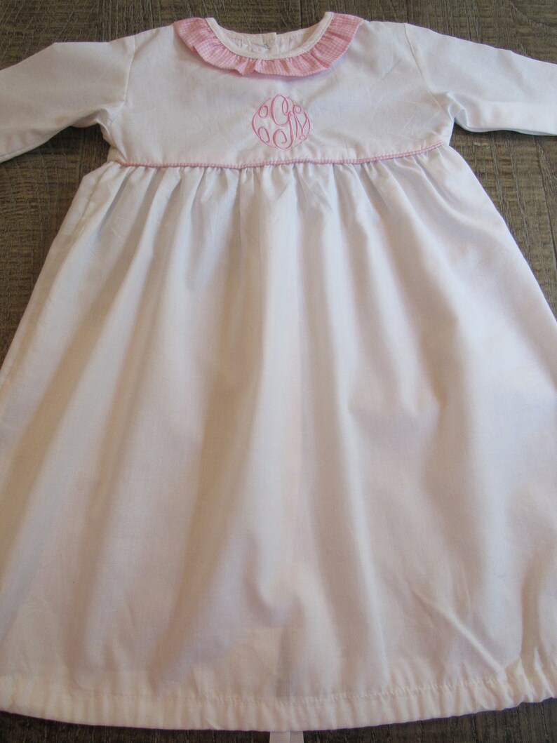 Monogrammed Coming Home Gown With Bloomers Two-piece Set. - Etsy