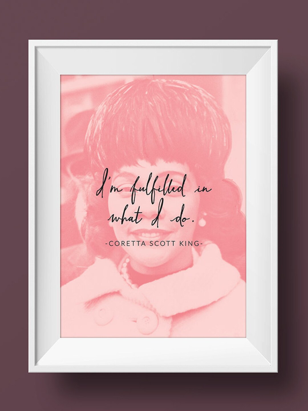 Coretta Scott King Black History Month Womanist Art Print Poster ...