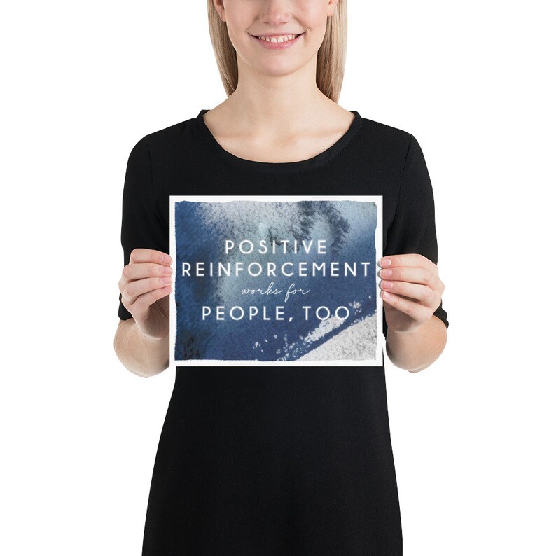 POSTER Positive Reinforcement Works for People Too Clicker - Etsy