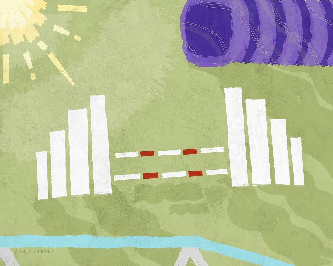 Agility & Sunshine | Minimalist Illustration Poster 16x20" or 8x10 ...