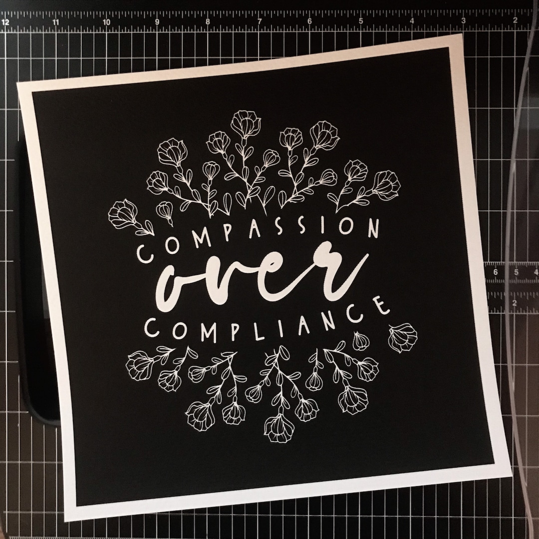 Compassion Over Compliance 8x8” Art Print ABA Positive Reinforcement ...