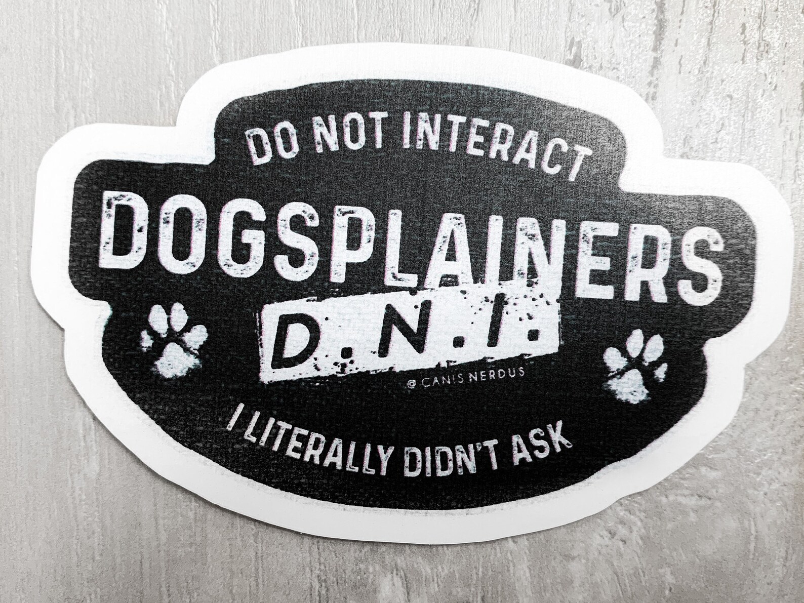 STICKER Decal Dogsplainers Do Not Interact Dog Trainer Gift | Etsy
