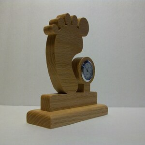 Baby Footprint Clock | Custom | Handmade | Solid Oak | I Make Each Item ...