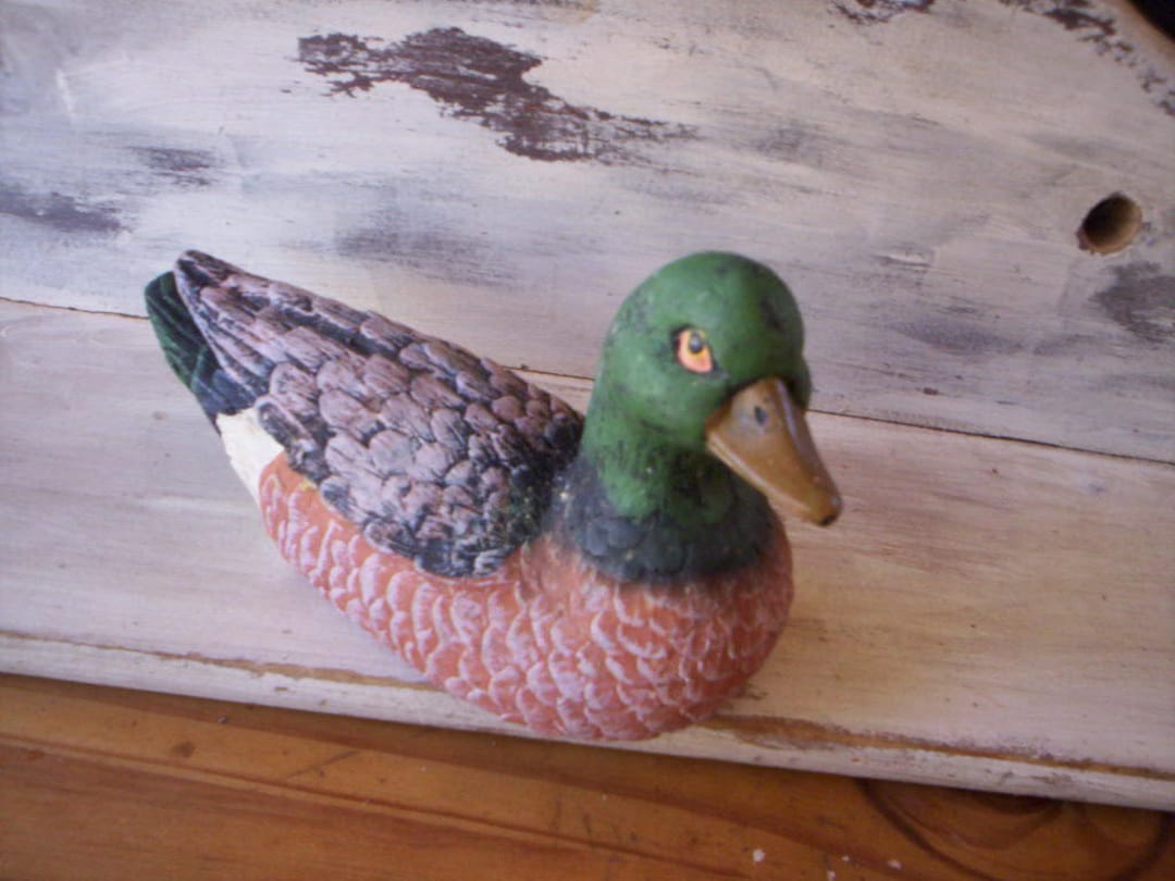 Vintage Plaster Chalkware, Bird, Duck/fathers Day Gift/farmhouse Decor ...