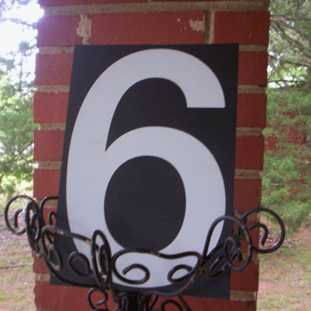 Number 6 and 9/vintage Plastic Number/black and White Plastic - Etsy
