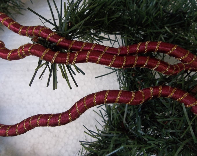 Lime Green, Red, and Silver Twisted Rope Christmas Ribbon, 30 Feet - Etsy