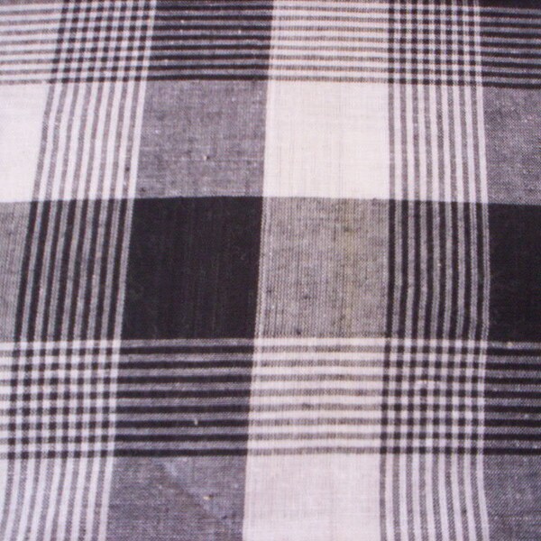 Black and White Checked Fabric - Etsy