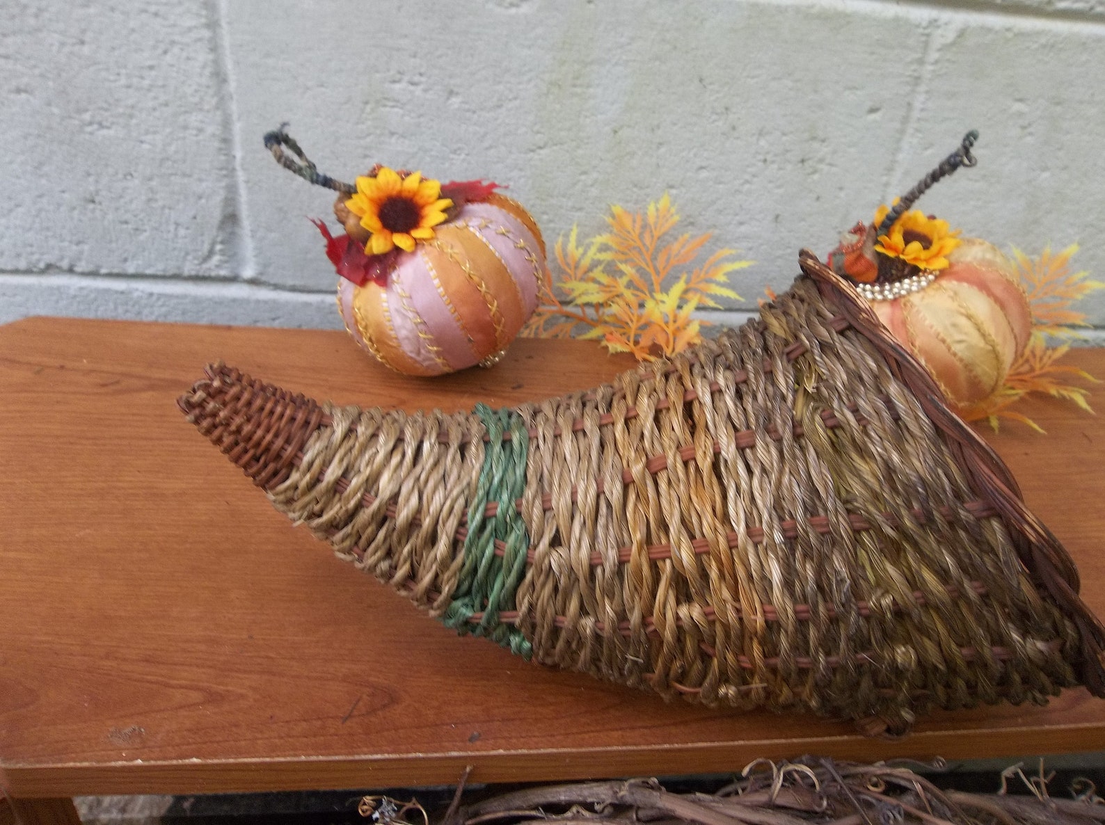 Thanksgiving Crafts | Decorate A Thrifted Cornucopia - Live Lovely ...