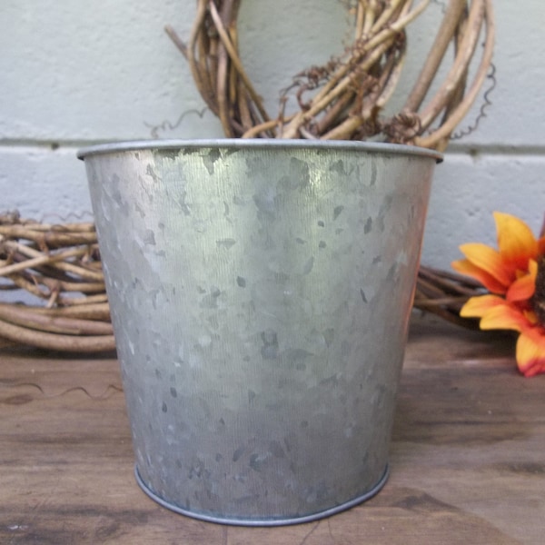 Galvanized Bucket - Etsy