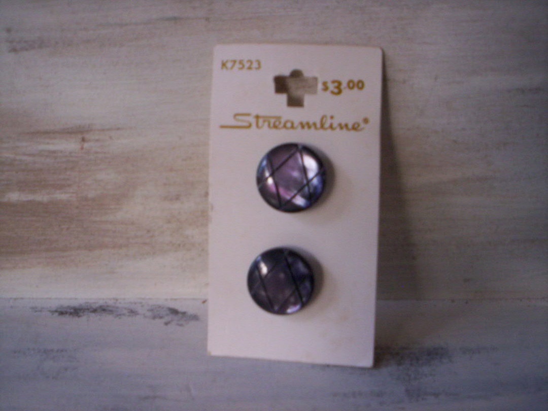 Streamline Plastic Buttons/round Marble Purple Buttons/sewing Buttons ...