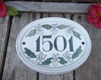 Hand Painted House Number - Etsy