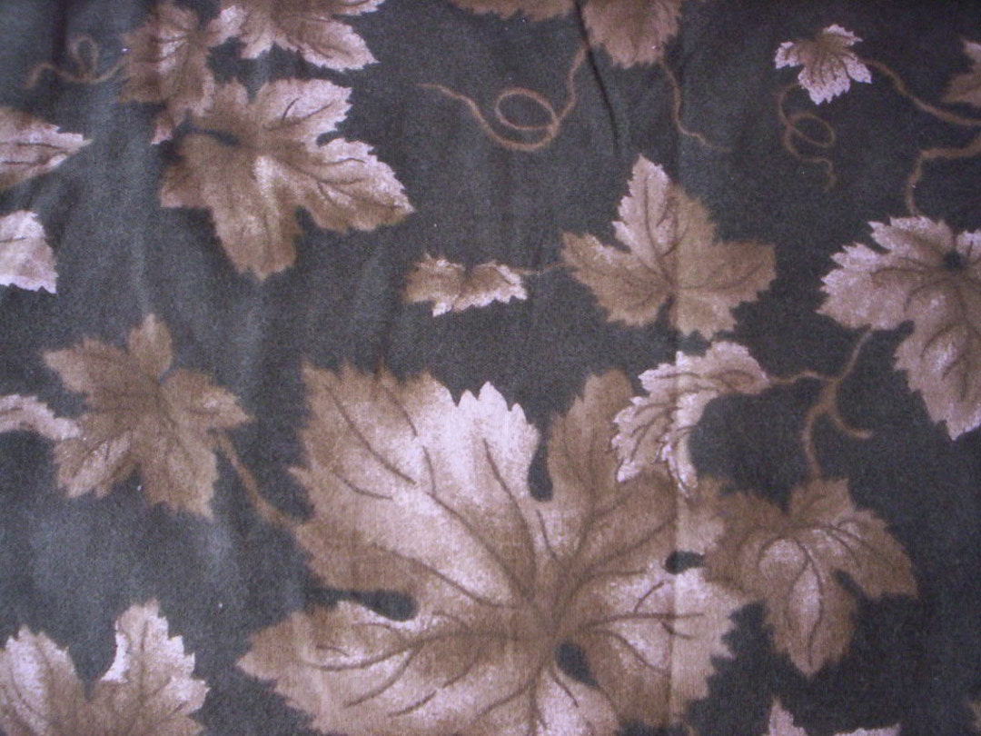 Cotton Leaves Fabric/green Leaves Fabric/summer Fabric/green Olive and ...