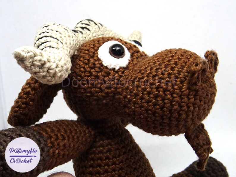 GNU/Linux mascot wildebeest amigurumi | Etsy