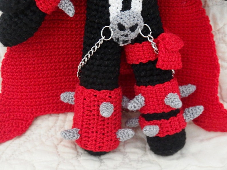 Spawn doll textile crocheted figurine amigurumi superheroe | Etsy