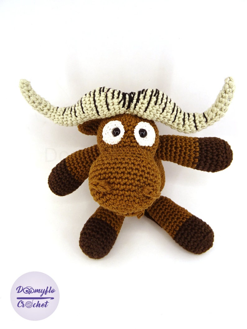Gnu/linux Mascot Wildebeest Amigurumi - Etsy