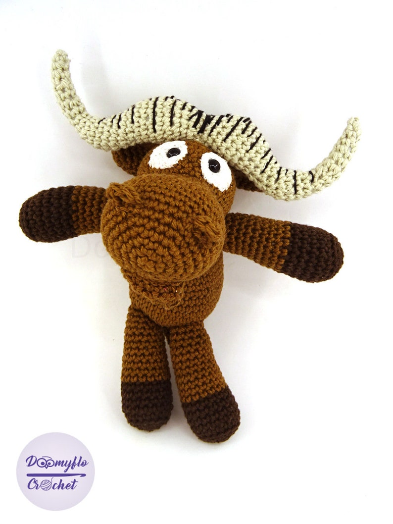 Gnu/linux Mascot Wildebeest Amigurumi - Etsy