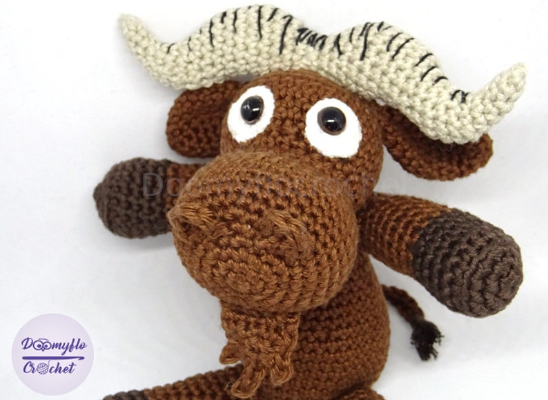 GNU/Linux mascot wildebeest amigurumi | Etsy