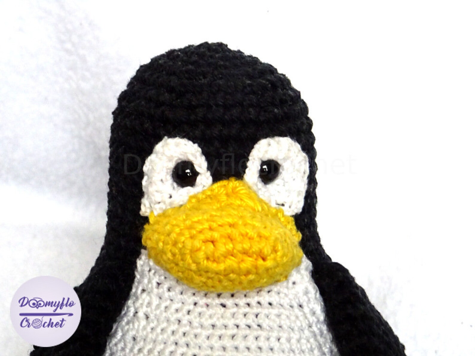 TUX LINUX Penguin Toy Amigurumi Figurine in Crocheted Cotton | Etsy UK