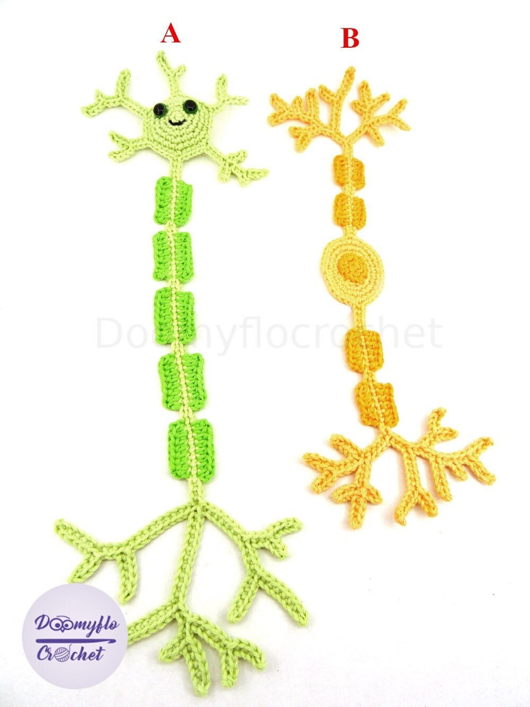 Neuron Cell Crochet Cotton Bookmark for Books - Etsy