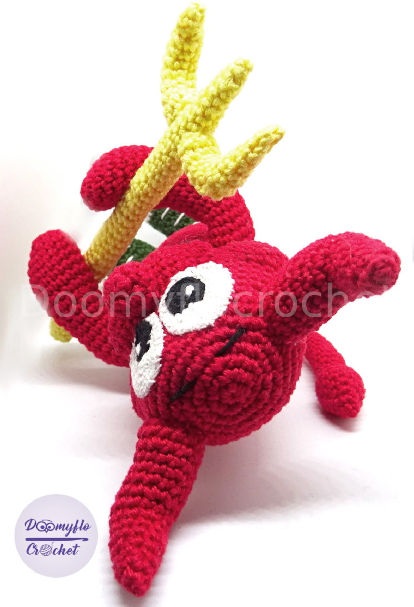 Red Demon Daemon Beastie BSD Devil Mascot Free BSD Crochet | Etsy
